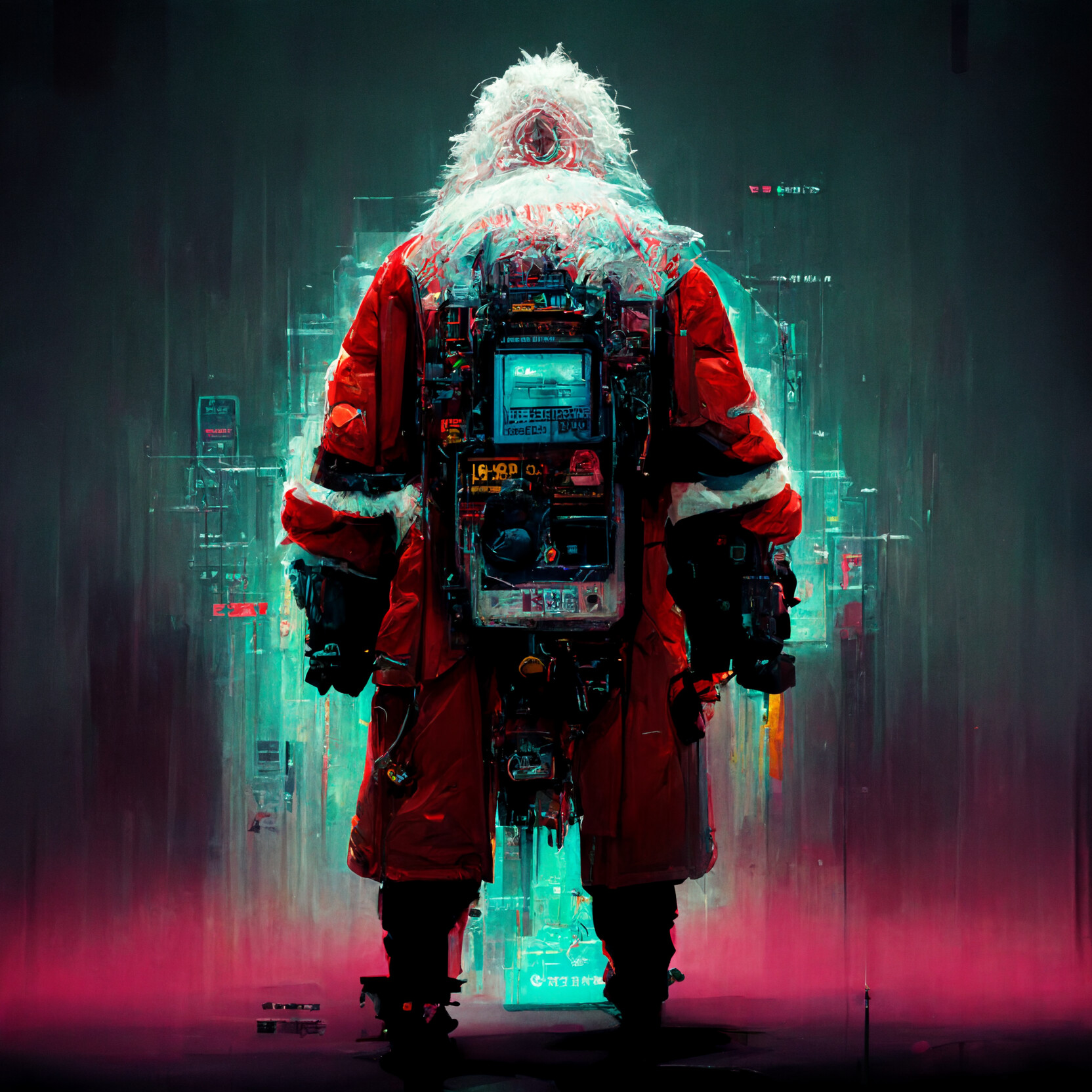 ArtStation - Cyber(punk) Santa | Artworks