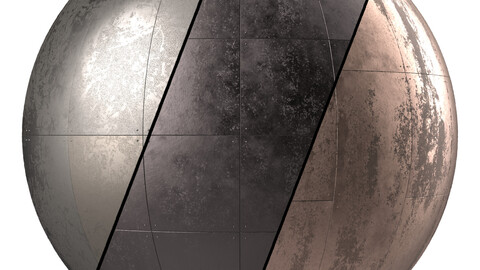ArtStation - Metal panel Materials 2- 3 Metal panel, Pbr 4k Seamless ...