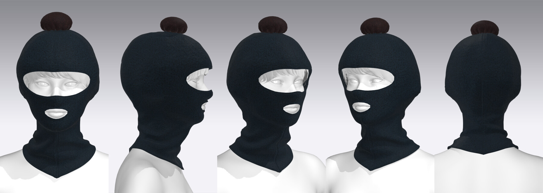 ArtStation - Balaclava Outfits MD CLO 3D zprj project files | Game Assets