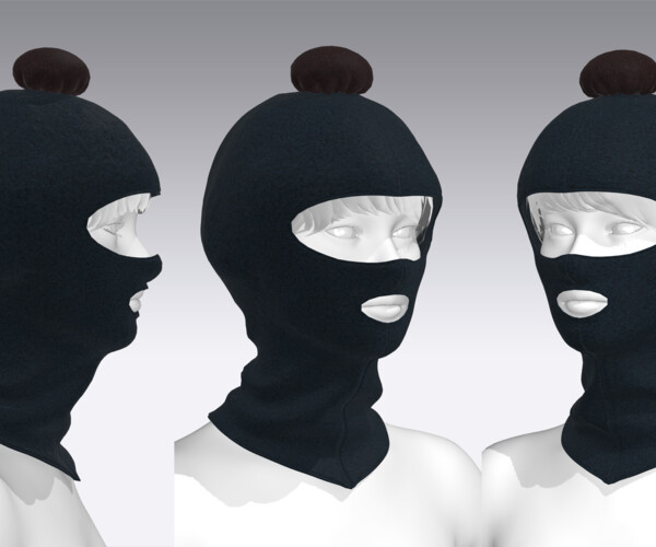 ArtStation - Balaclava Outfits MD CLO 3D zprj project files | Game Assets