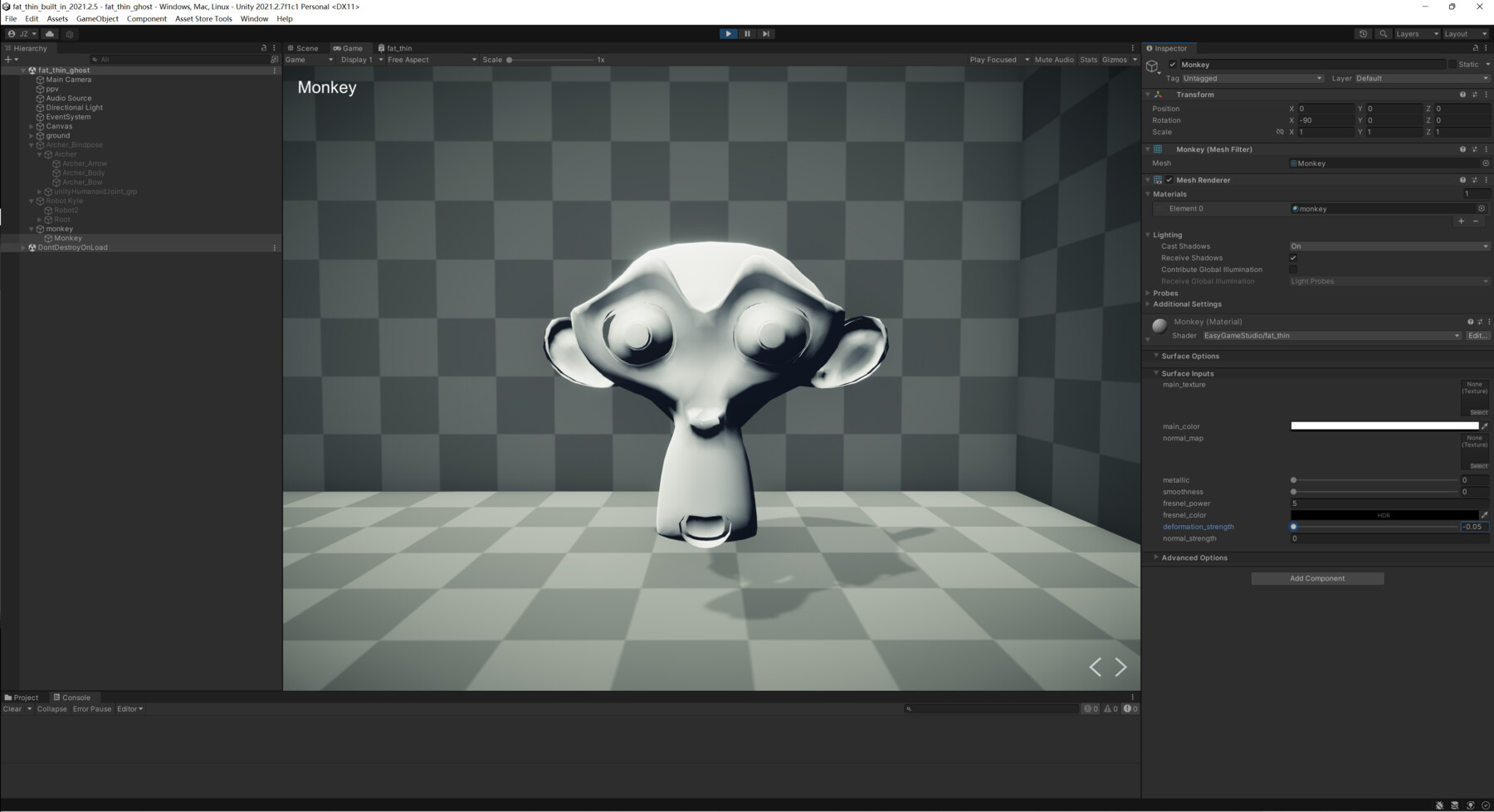 ArtStation - Unity VFX - Fat Thin Effect | Game Assets