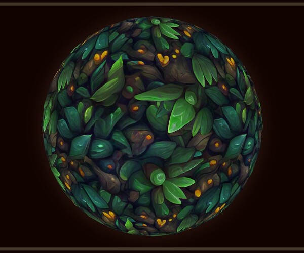 ArtStation - Grass Magic Forest Floor: 10 TEXTURES (Hand-painted ...