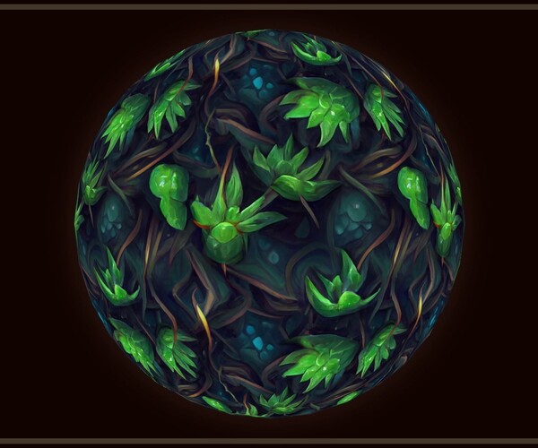 ArtStation - Grass Magic Forest Floor: 10 TEXTURES (Hand-painted ...
