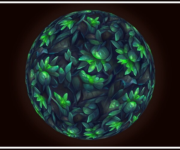 ArtStation - Grass Magic Forest Floor: 10 TEXTURES (Hand-painted ...