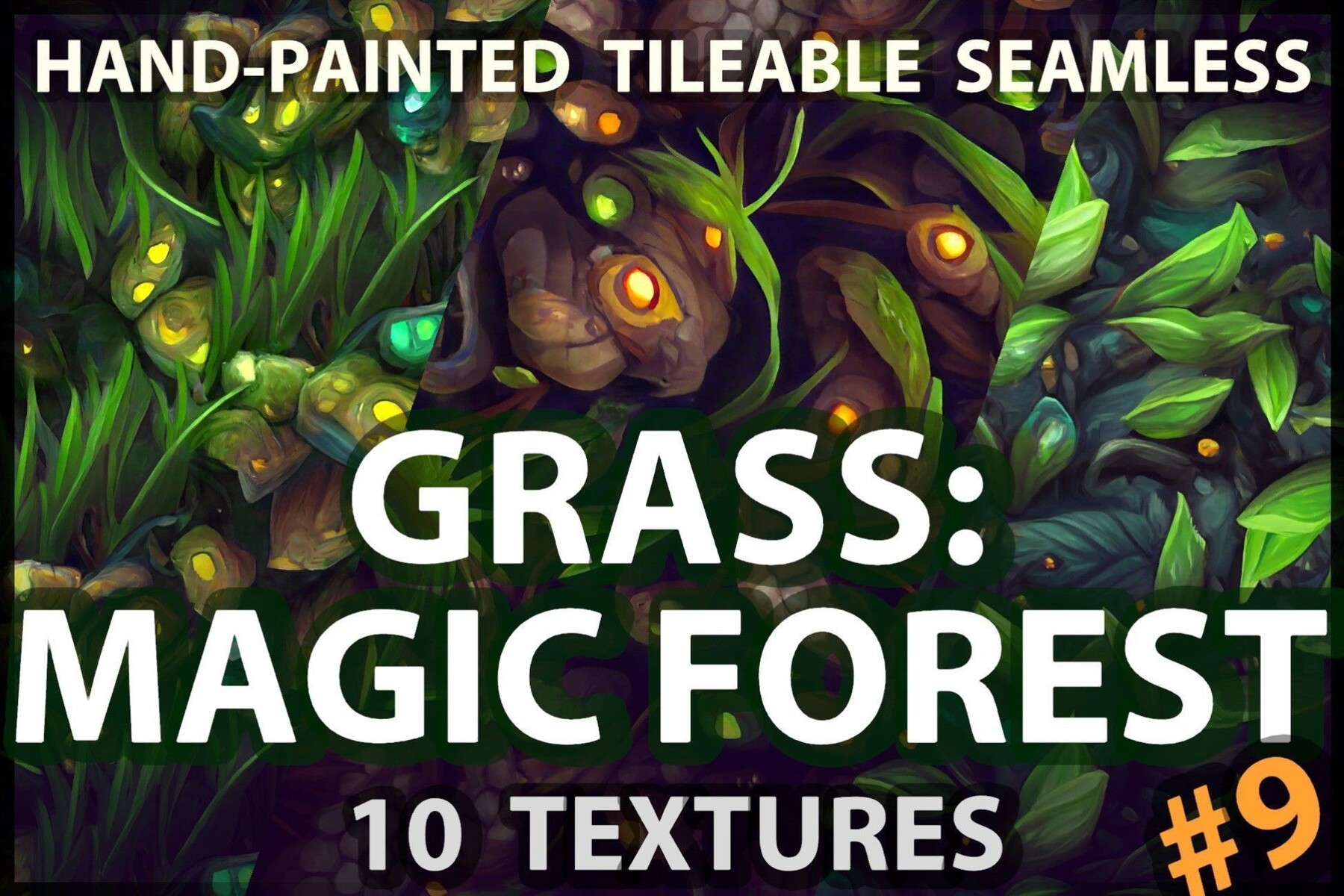 ArtStation - Grass Magic Forest Floor: 10 TEXTURES (Hand-painted ...