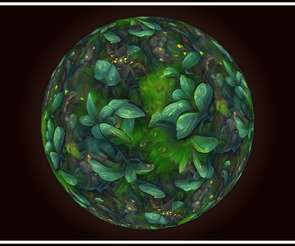 ArtStation - Grass Magic Forest Floor: 10 TEXTURES (Hand-painted ...