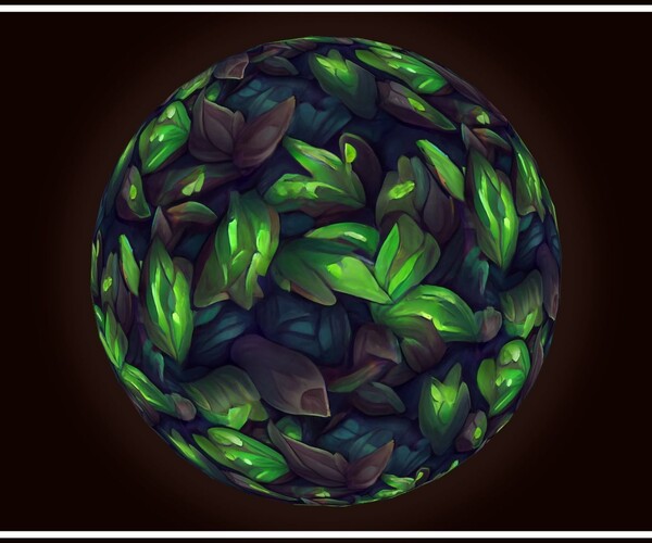 ArtStation - Grass Magic Forest Floor: 10 TEXTURES (Hand-painted ...