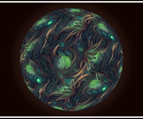 ArtStation - Grass Magic Forest Floor: 10 TEXTURES (Hand-painted ...