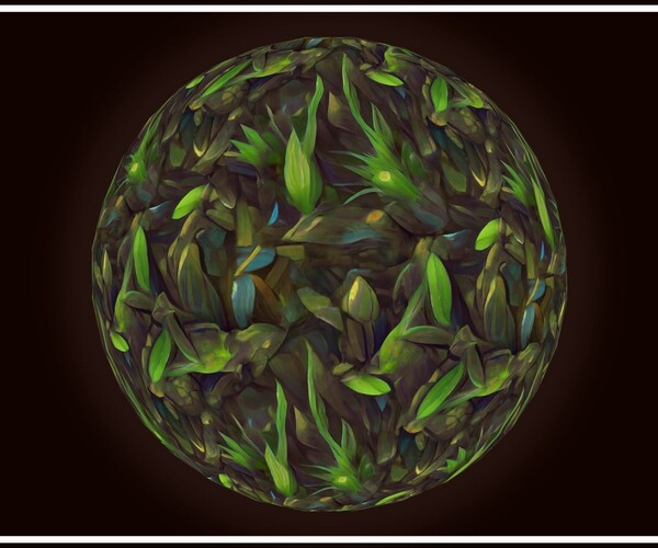 ArtStation - Grass Magic Forest Floor: 10 TEXTURES (Hand-painted ...