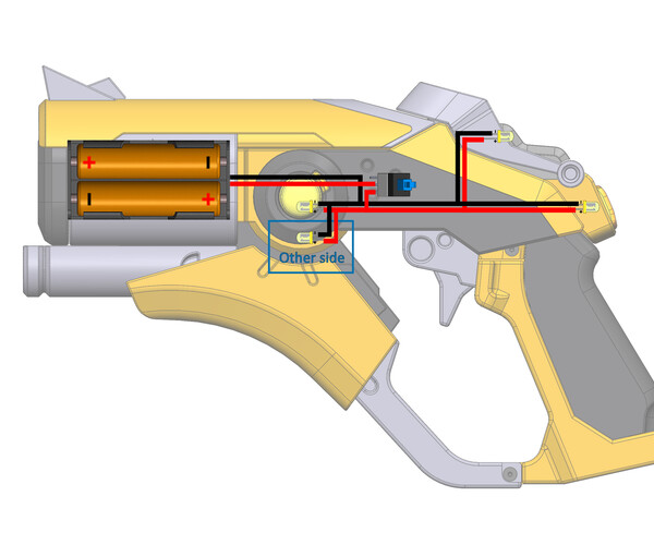 ArtStation - Mercy Blaster Devil Skin - Overwatch - Printable 3d model ...