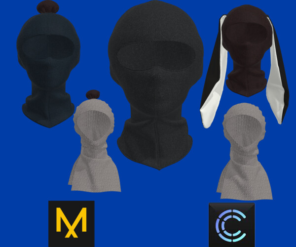 ArtStation - Balaclava Outfits MD CLO 3D zprj project files 3D model ...