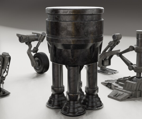 ArtStation - Scifi Landing Gear Pack (25 Landing Gears) | Resources