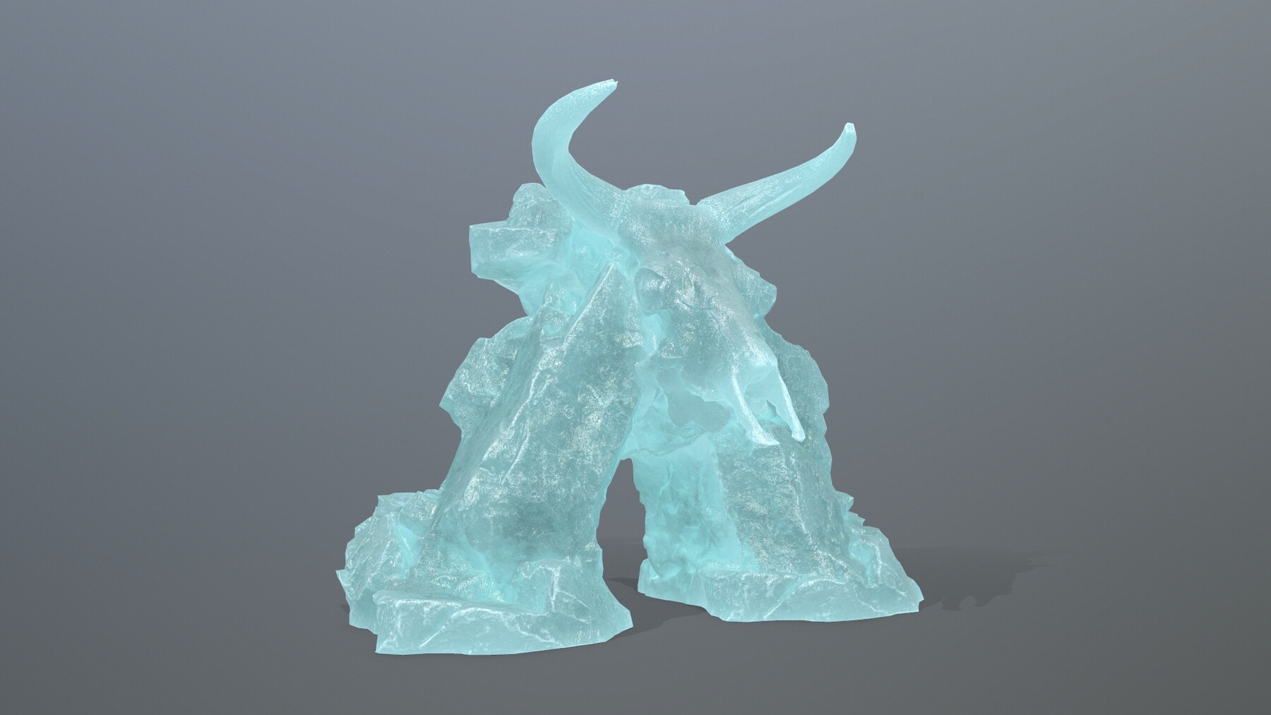 ArtStation - ice skull gate | Game Assets