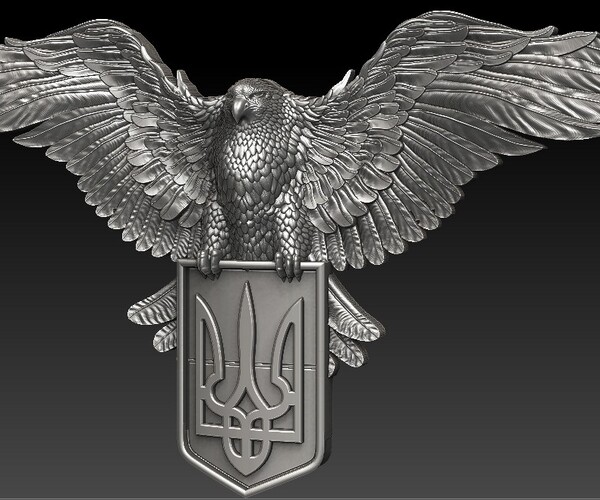 ArtStation - 3d model, Ukrainian eagle | Resources