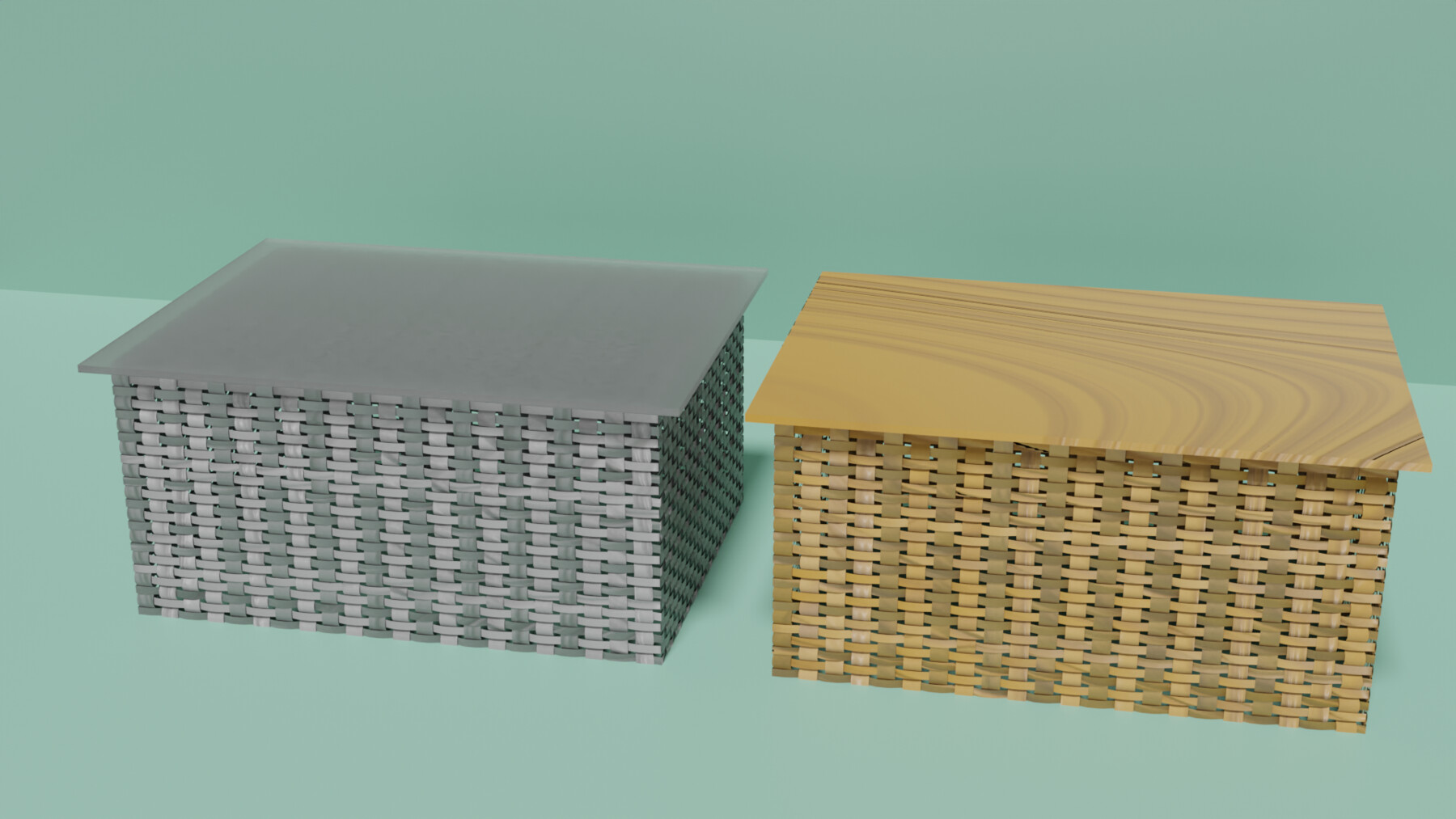 ArtStation - Wicker Tables Set 3D Model | Resources