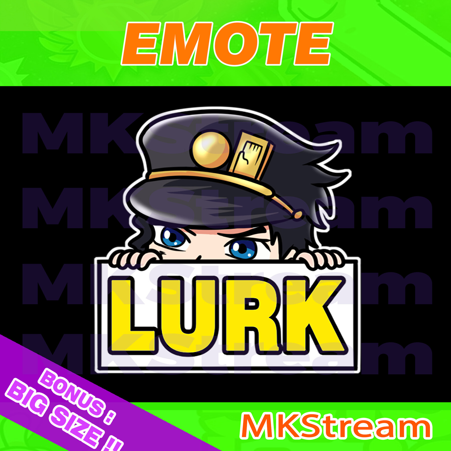 ArtStation - Twitch emotes jojo jotaro lurk | Artworks