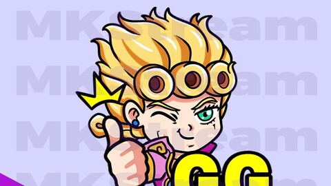 ArtStation - Twitch emotes jojo giorno giovanna gg | Artworks