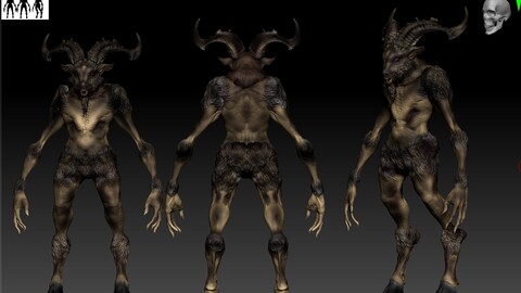 ArtStation - goatMan | Game Assets