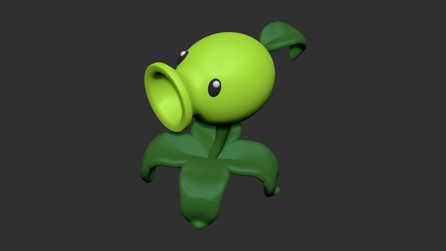 ArtStation - Peashooter from Plants vs Zombies - 3D Print Model | Resources