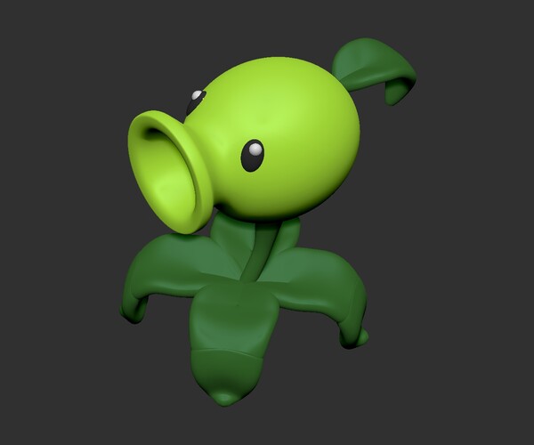 ArtStation - Peashooter from Plants vs Zombies - 3D Print Model | Resources