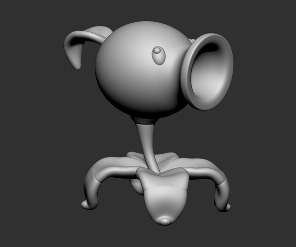 ArtStation - Peashooter from Plants vs Zombies - 3D Print Model | Resources