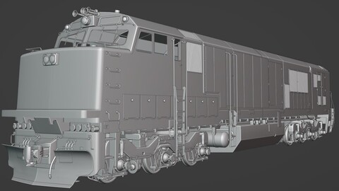 ArtStation - Diesel Train Locomotive EMD GP20 | Game Assets