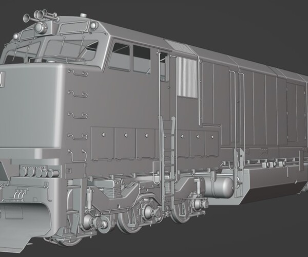 ArtStation - Diesel Train Locomotive GE P30CH | Resources