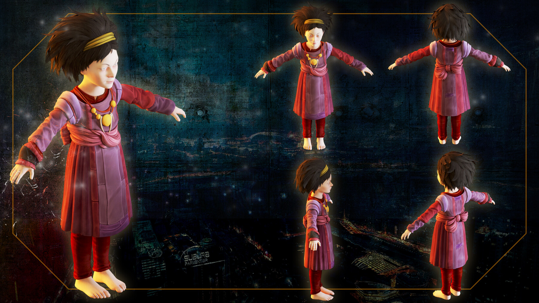 ArtStation - 12 Female Elf Characters_ 3d models | Resources