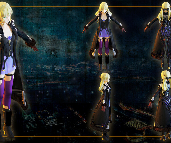 ArtStation - 12 Female Elf Characters_ 3d models | Resources