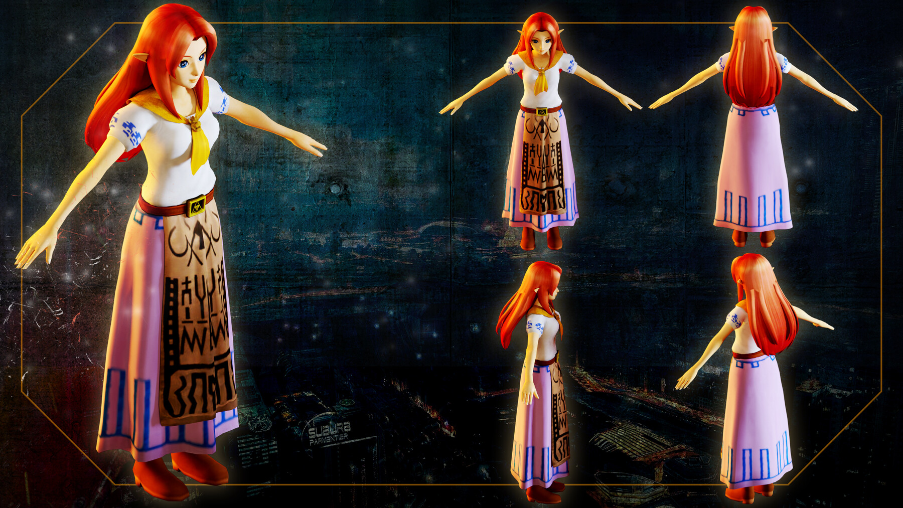 ArtStation - 12 Female Elf Characters_ 3d models | Resources