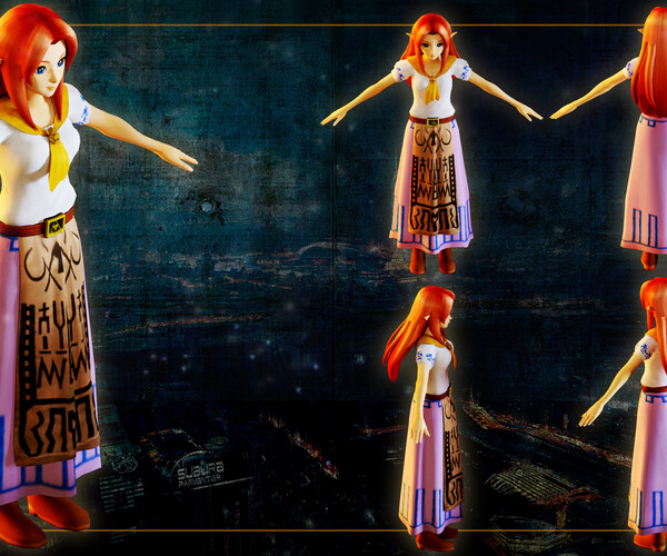 ArtStation - 12 Female Elf Characters_ 3d models | Resources