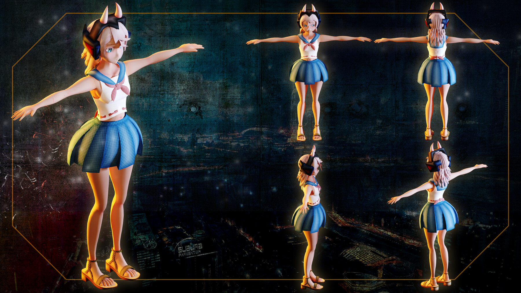 ArtStation - 12 Female Elf Characters_ 3d models | Resources