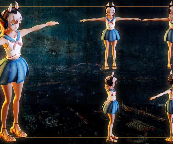 ArtStation - 12 Female Elf Characters_ 3d models | Resources