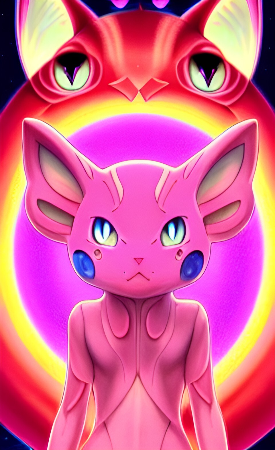 ArtStation - 1074 pink pokemon cat sad 800 jpg pack wombo art | Artworks