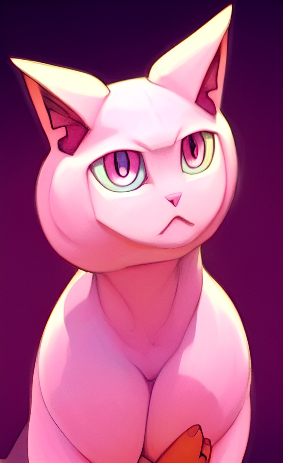 ArtStation - 1074 pink pokemon cat sad 800 jpg pack wombo art | Artworks