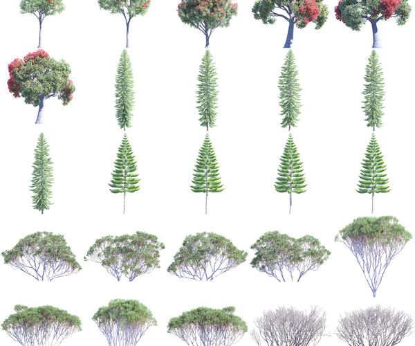 ArtStation - Tree cutout png 4k & psd (Alder, Maple, Weeping willow ...