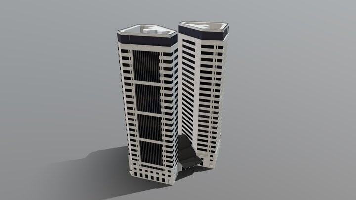 ArtStation - 40 Low Poly Buildings Inspired by Otemachi, Tokyo, Japan ...