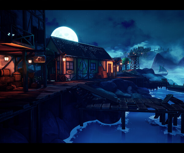 ArtStation - Modular Stylized Village | Game Assets