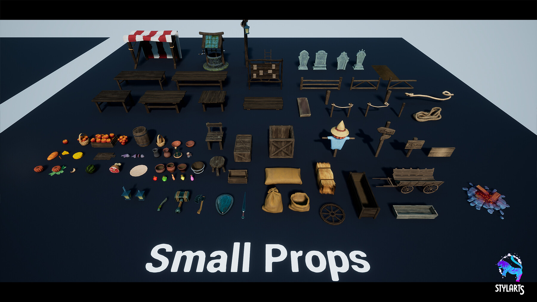 ArtStation - Modular Stylized Village | Game Assets