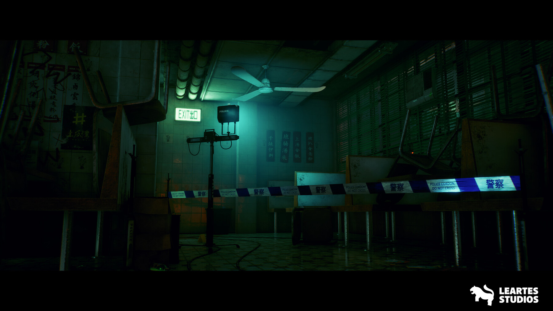 ArtStation - Restaurant Crime Scene Environment / Police Scene ...