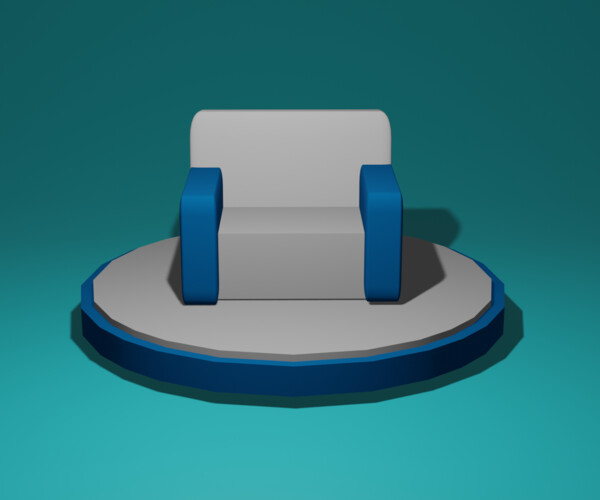 ArtStation - FLOATING CHAIR LOW POLY 3D MODEL | Game Assets