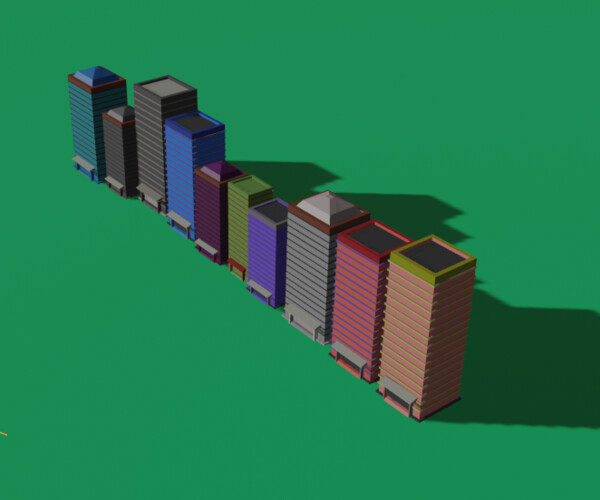 ArtStation - Low Poly Buildings | Game Assets