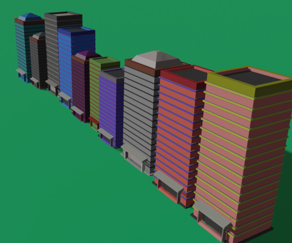 ArtStation - Low Poly Buildings | Game Assets