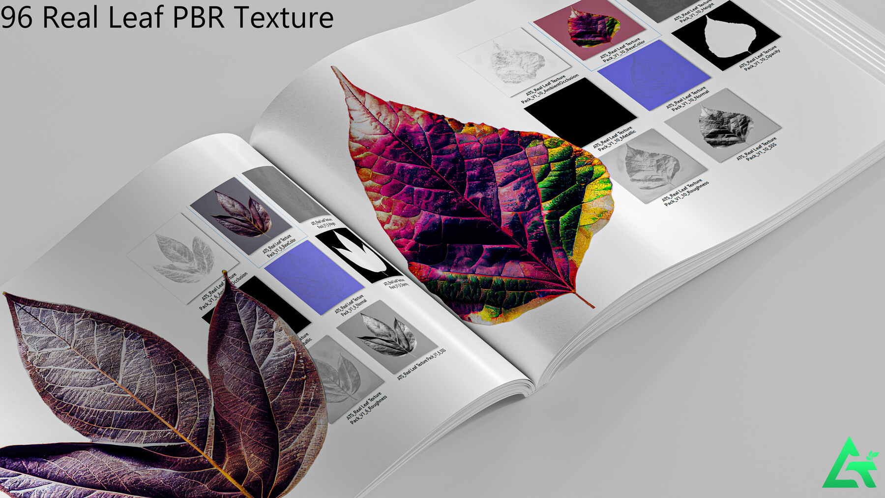 ArtStation - 96 Real Leaf Pack - PBR Texture - 4k - with Alpha Map ...