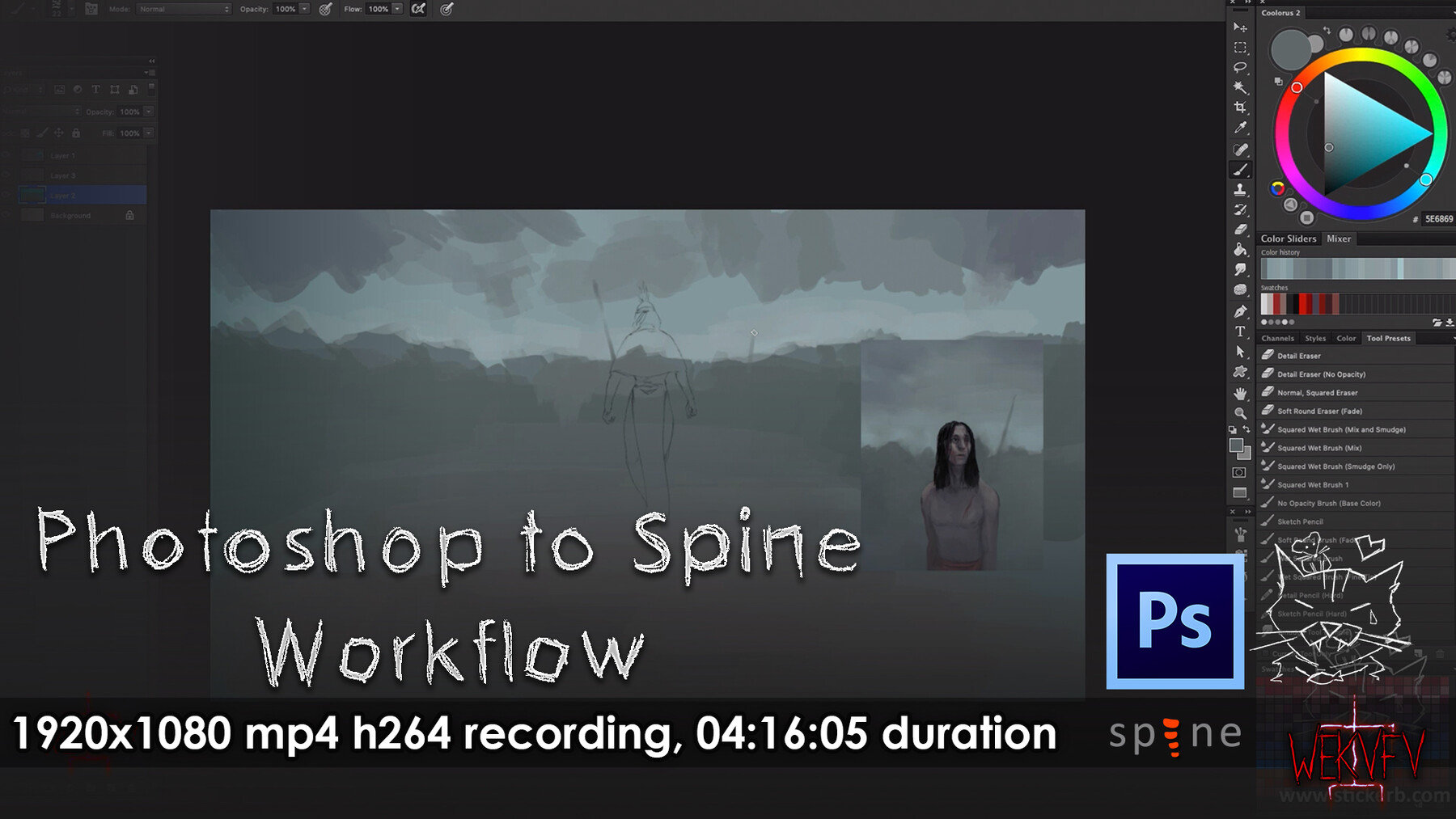 ArtStation - Photoshop to Spine Workflow (Illustration to Animation) - Part 2 | Tutorials