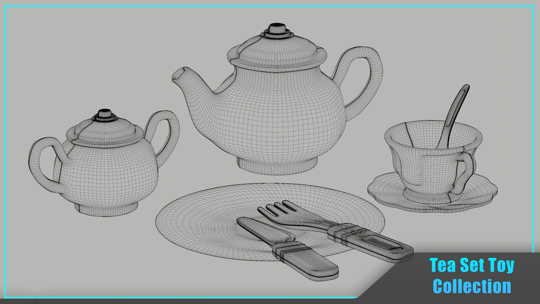 ArtStation - Tea Set Toy Collection | Game Assets