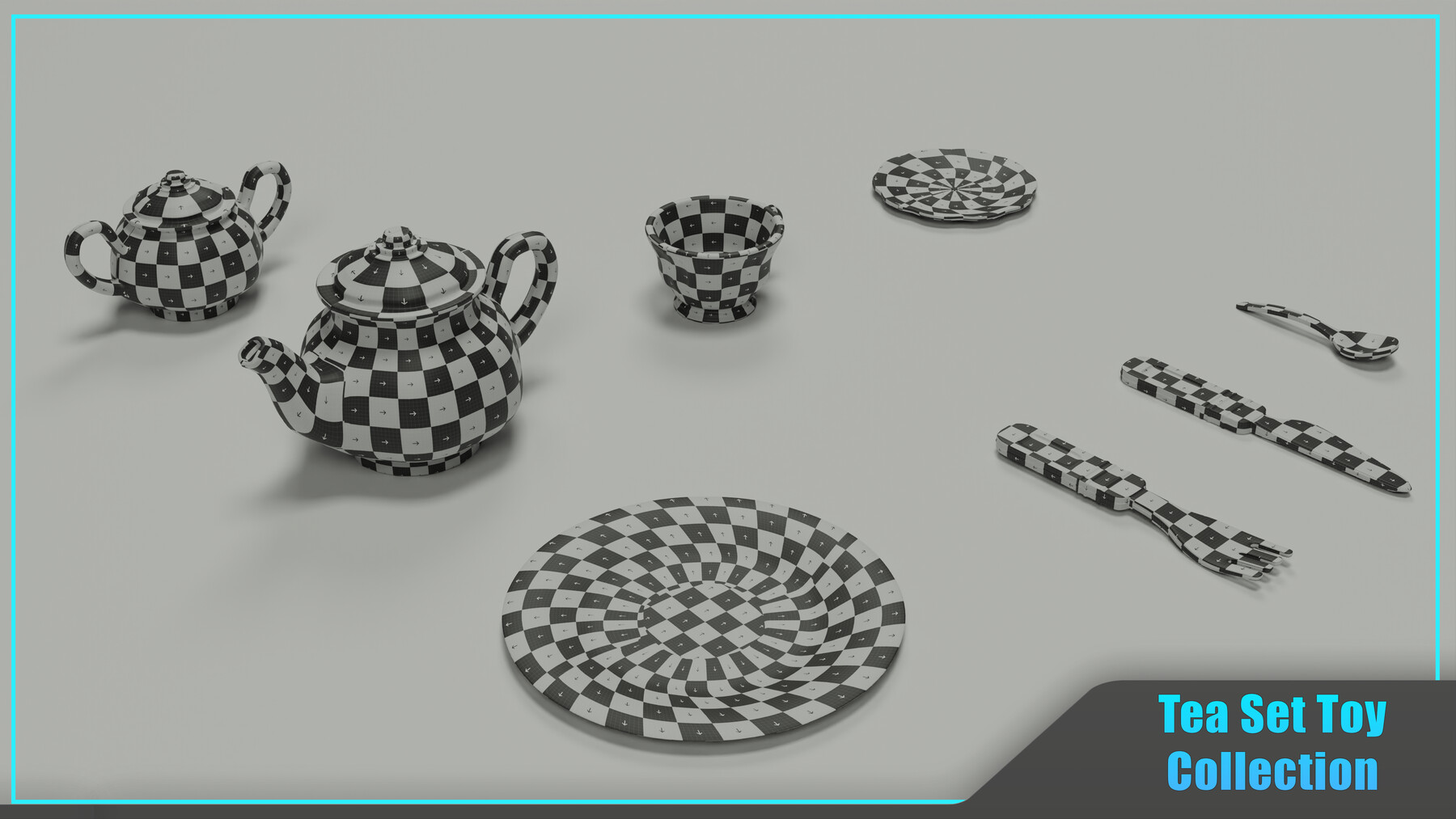 ArtStation - Tea Set Toy Collection | Game Assets