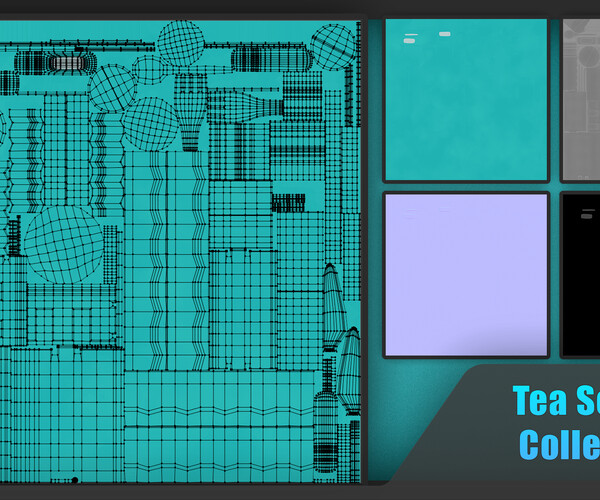 ArtStation - Tea Set Toy Collection | Game Assets