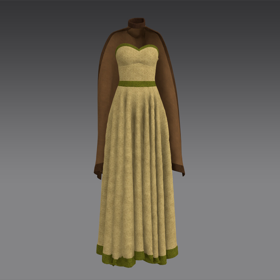 ArtStation - forest dress | Game Assets