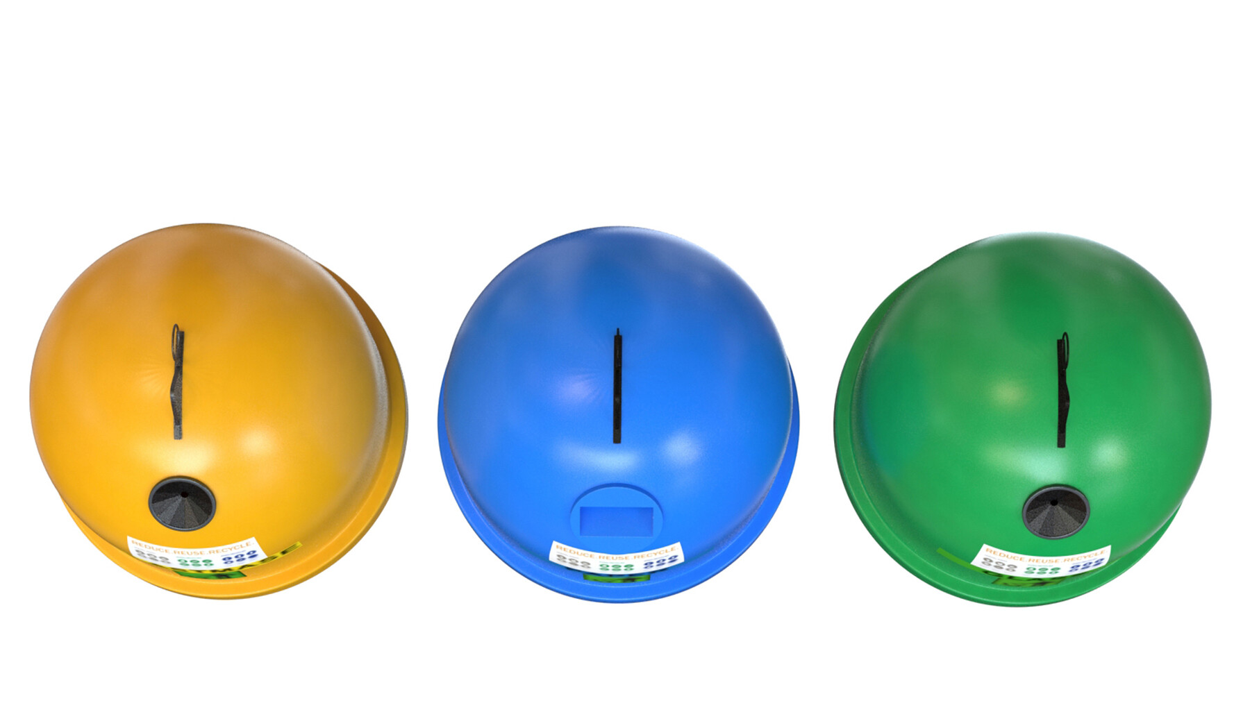 ArtStation - Garbage sorting containers colored Plastic | Resources